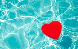 Heart shaped swimming pool stock illustration. Illustration of clear ...