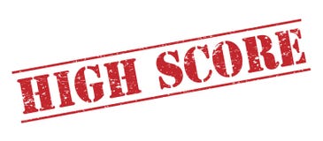 High Score rubber stamp stock illustration. Illustration of symbol ...