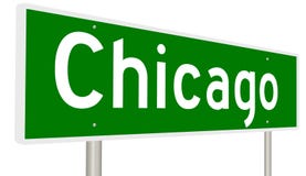 Freeway to chicago sign stock vector. Illustration of illustration ...