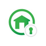 Isolated Green Eco House Key Stock Illustration - Illustration of chain ...