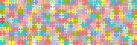 Pastel Puzzle Pieces stock illustration. Illustration of illustration ...