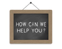 How can we help you sign stock photo. Image of help, copyspace - 23717254