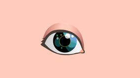 Animated Blinking Human Eye Stock Video - Video of loop, health: 59191777