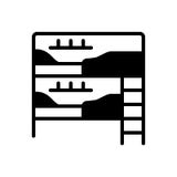 Dormitory Icon Vector Sign And Symbol Isolated On White Background ...