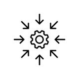 Icono De La Consolidación, Ejemplo Del Vector Ilustración del Vector ...