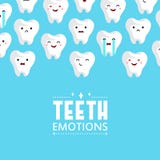 Toothache. Sad Tooth Vector Background Stock Vector - Image: 71641282