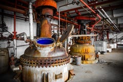 Abandoned Old Chemical Factory Building Stock Image - Image of blast ...