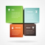 Presentation Template With Four Boxes Royalty Free Stock Photos - Image ...