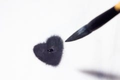 Ink Spray in heart Shape stock illustration. Illustration of force ...