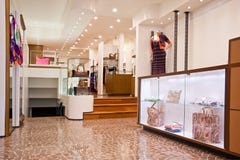 The Inside Of A Clothes Shop Stock Illustration - Image: 21654378