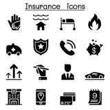 Insurance Icon Set stock vector. Illustration of label - 13927686
