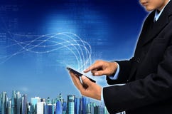 Smartphone For Multimedia Sharing Stock Illustration - Image: 23343782