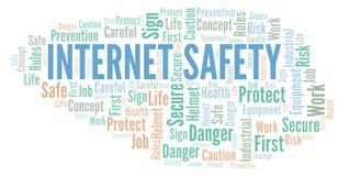 Internet Safety Word Cloud. Stock Illustration - Illustration of ...