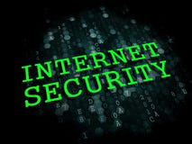 Internet Security Green Lock Stock Illustration - Image: 62481475