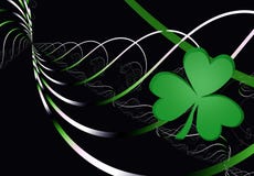 Shamrock musical notes stock illustration. Image of background - 4474989