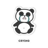 Panda Crying stock illustration. Illustration of cartoon - 34692394
