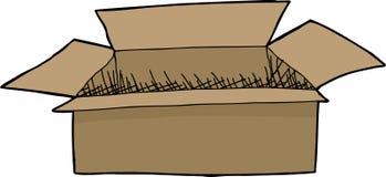 Hand-drawn Vector Open Box Stock Vector - Image: 40493330