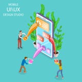 Mobile App Development Flat Isometric Vector Stock Vector ...