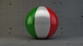 Shiny Sphere With Italian Flag Stock Illustration - Illustration of ...