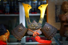 Japanese Men In Samurai Armour Holding Guns Editorial Photo - Image of ...