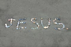 Jesus Writing With His Finger Stock Photos - Image: 4058223