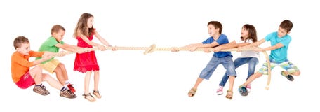 Jogo da corda foto de stock. Imagem de pessoa, divertimento - 46165756