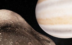 Jupiter Detailed Structure With Layers Vector Illustration. Outer Space ...