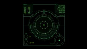 4k Radar GPS Signal Tech Screen Display,science Sci-fi Data Computer ...