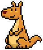 Kangaroo Pixel Art. Wallaby 8 Bit. Australian Animal Stock Vector ...