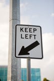 Keep Left Traffic Sign Stock Photography - Image: 32631832