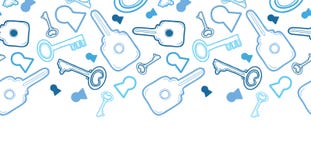 Frame Or Border Of Antique Keys Stock Photo - Image: 52605340