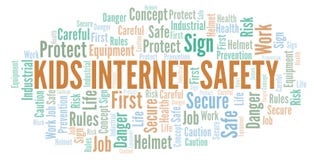 Internet Safety Word Cloud. Stock Illustration - Illustration of ...