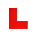 Torn up L plates stock illustration. Illustration of test - 21447678