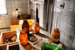 Abandoned Laboratory In A Factory Stock Image - Image: 93047175