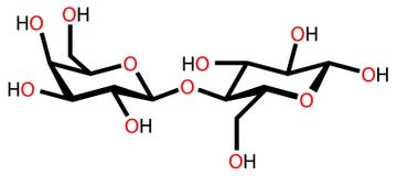 Chemical Structure Of Lactose, A Milk Sugar Molecule Stock Photography ...
