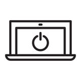 Turn off button on monitor stock image. Image of macro - 35084799