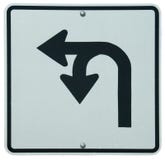 Exit Sign With Left Arrow stock image. Image of down, exit - 640025