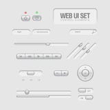 Light Web UI Elements Design Gray. Stock Vector - Illustration of ...