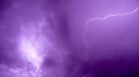 Purple Lightning Bolt Stock Photography - Image: 8934312