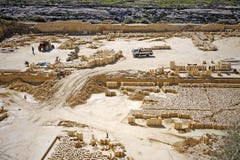 Limestone Quarry - Gozo, Malta Stock Image - Image of maltese, open ...