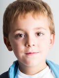 Cute Little Boy Portrait stock image. Image of eyes, intelligence ...
