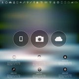 Modern Login Ui Form Template Design With Blurred Background Stock Vector - Illustration of ...