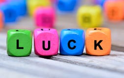 Word LUCK Playing Cards With Lucky Clover Leaf Cli Stock Photo - Image ...