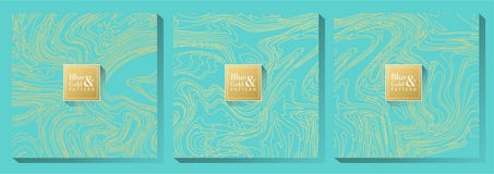 Blue Background With Luxury Gold Ornament Stock Vector - Illustration ...