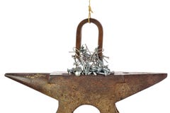 Two Parallel Bar Magnets And The Magnetic Field Royalty Free Stock ...