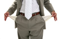 Man Pulling Out Empty Pockets Stock Illustration - Illustration: 42104563