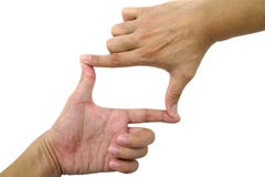 Two hands making frame stock photo. Image of creativity - 24856610