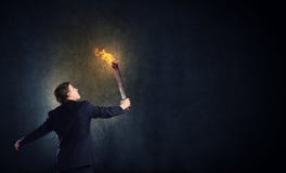 Man Holding Torch Light Stock Photos, Images, & Pictures - 278 Images