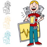 Cartoon Electronic Devices Royalty Free Stock Images - Image: 18676609