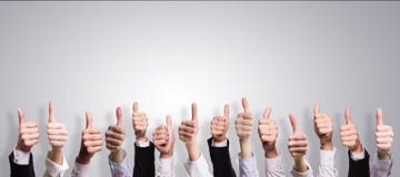 Many thumbs up stock image. Image of space, congratulations - 14879099